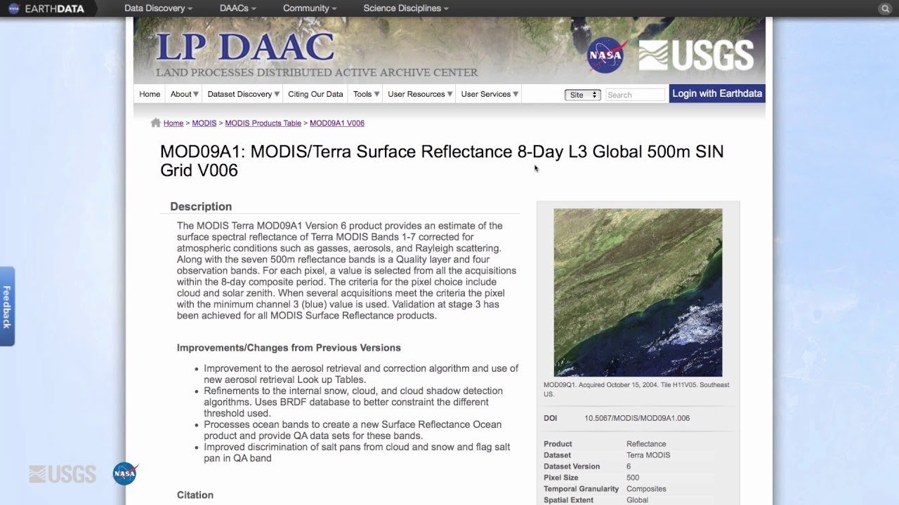 An Introduction To Modis Version 6 Data Youtube