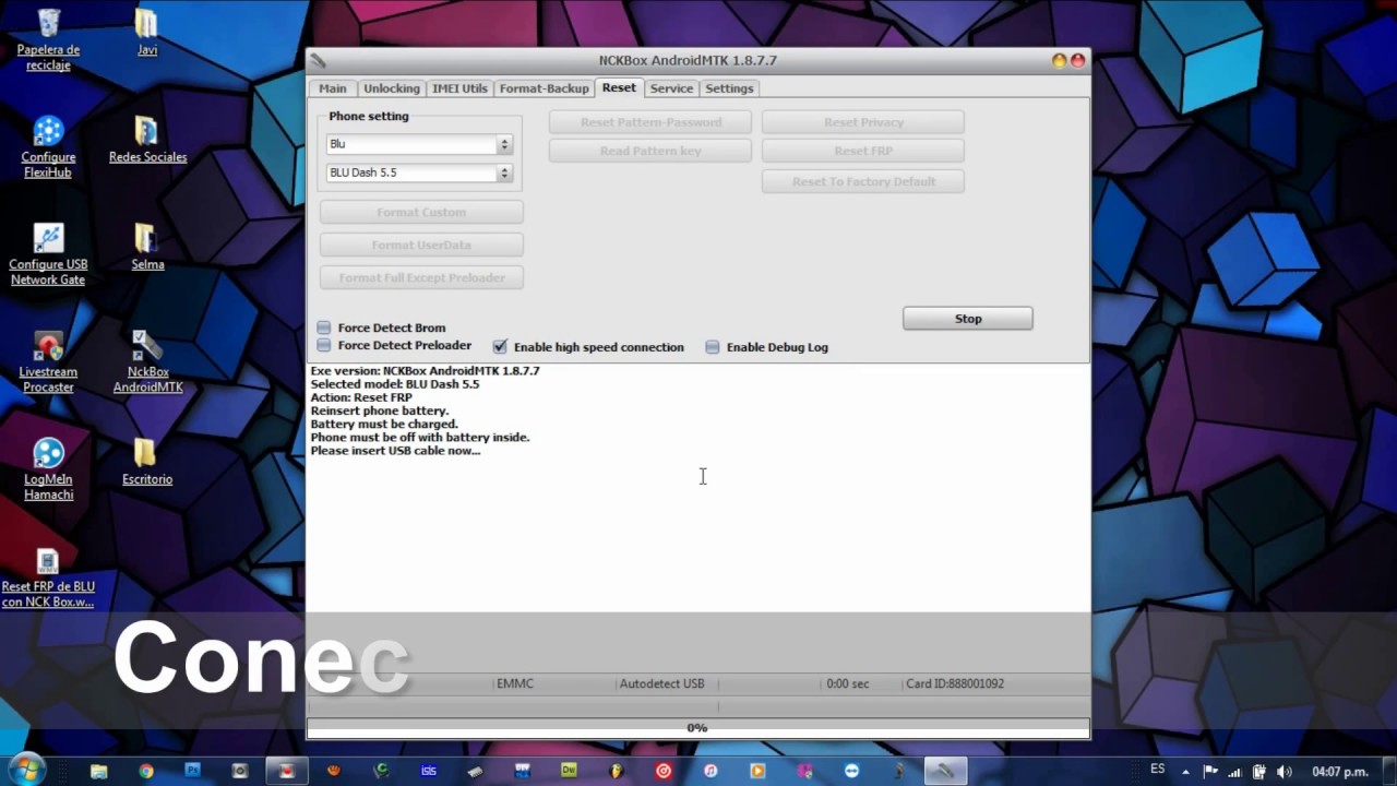 Nck Reset Frp Blu Youtube
