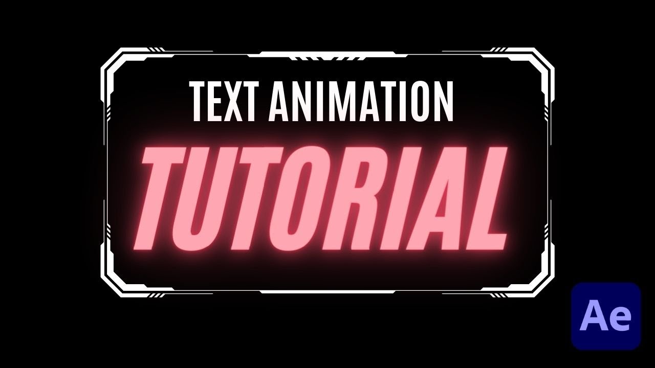 Creative Text Animation In Adobe After Effects After Effects Tutorial