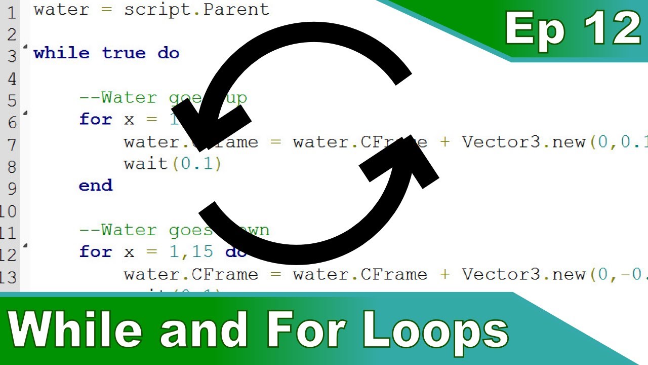 12 While And For Loops Roblox Scripting Tutorials Youtube