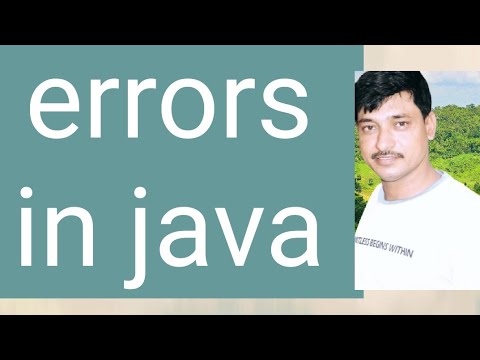Types Of Errors In Java Programming Explained Vmp Tech888 Youtube