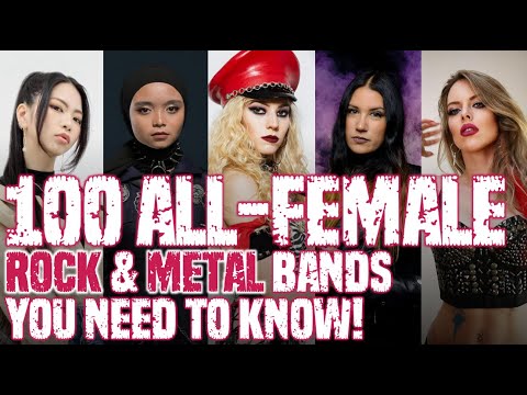 100 All Female Rock Metal Bands In 10 Minutes ёядш Youtube