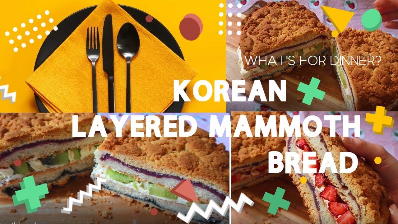Korean Layered Mammoth Bread Youtube