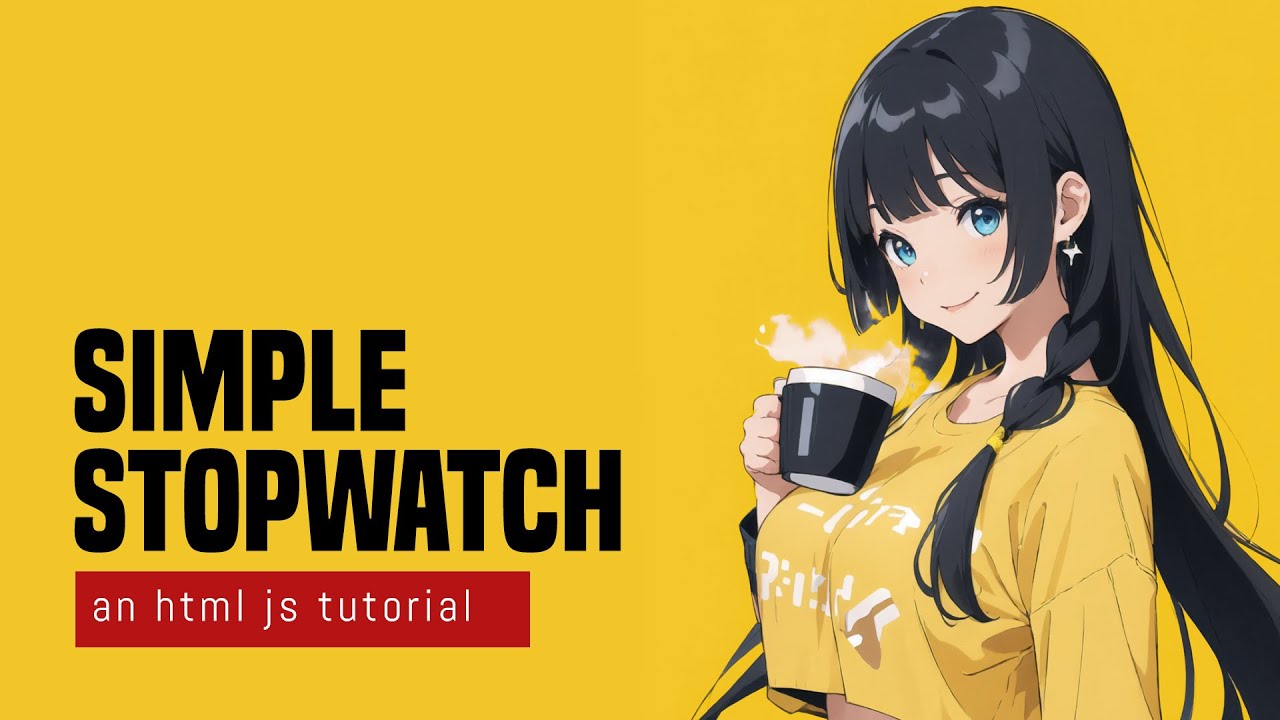 Simple Stopwatch In Html Javascript Youtube