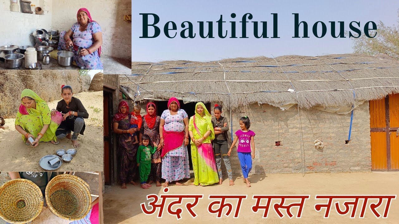 Beautiful House In Rajasthanёяыц Real Traditional Indian Village Life