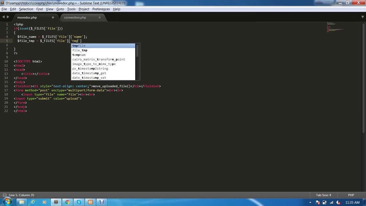Move Uploaded File In Php Youtube