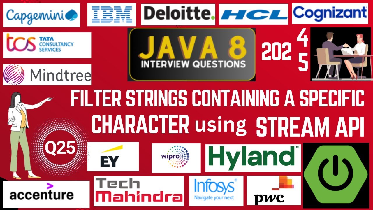Java 8 Stream Api Interview Questions Filter Strings Containing A