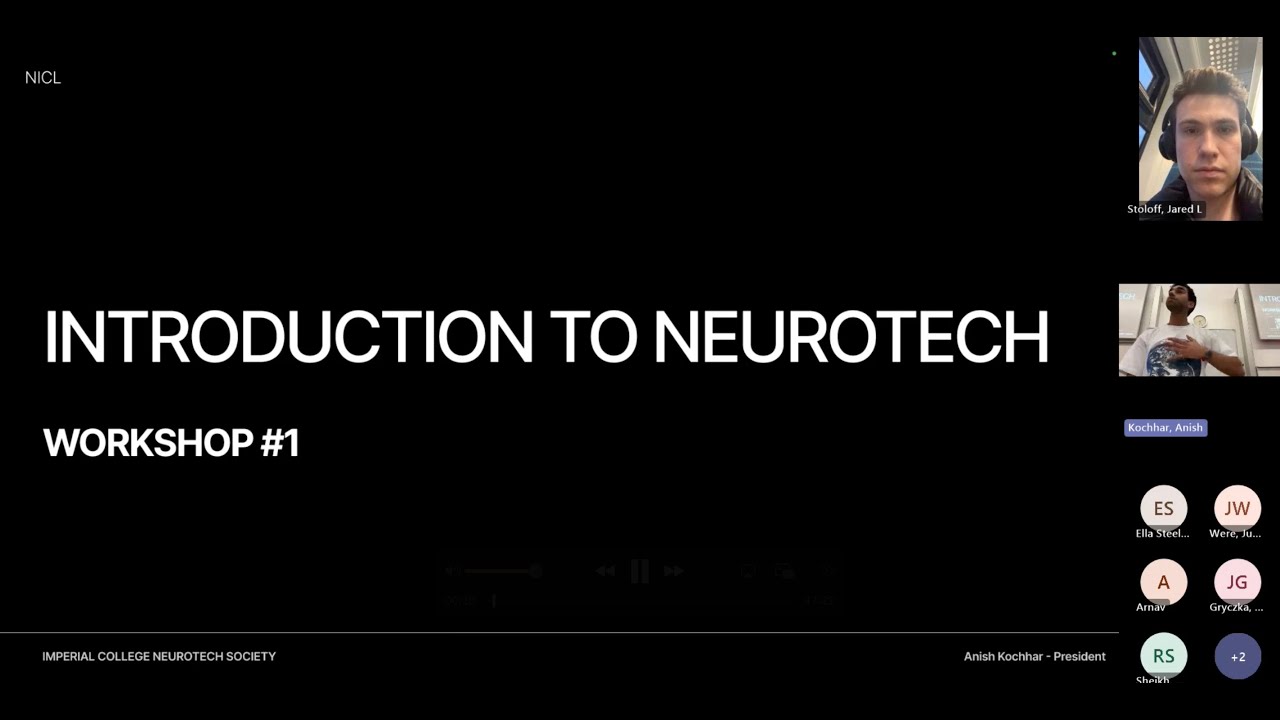 Neurotech 101 Introduction To Neurotech Workshop 1 Youtube