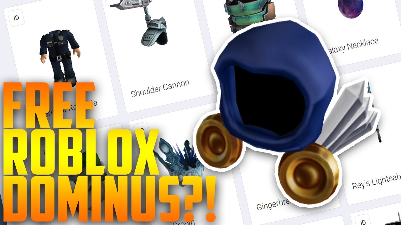 Free Dominus On Roblox Youtube