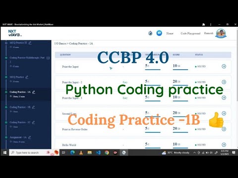 Python Coding Practice 1b Nxt Wave Nxtwave Ccbpacademy Coding