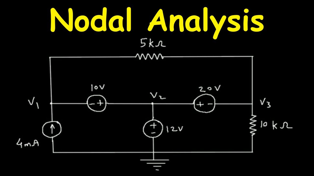 Supernode Analysis Obtain The Node Voltages In The Circuit Of Fig