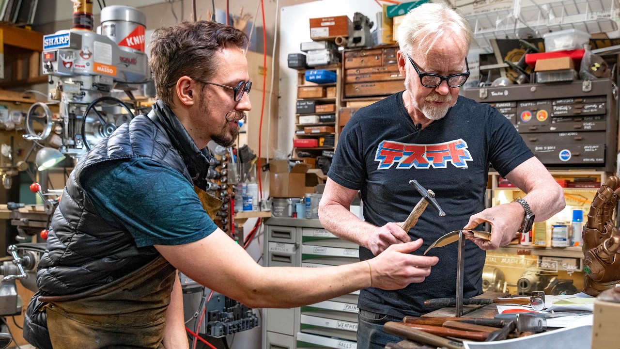 Adam Savage Gets Schooled By A Metal Master Youtube