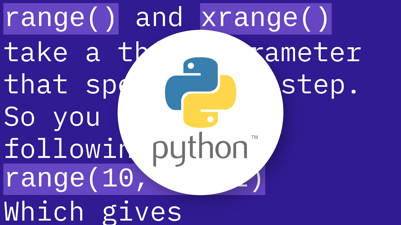 How To Loop Backwards In Python Youtube
