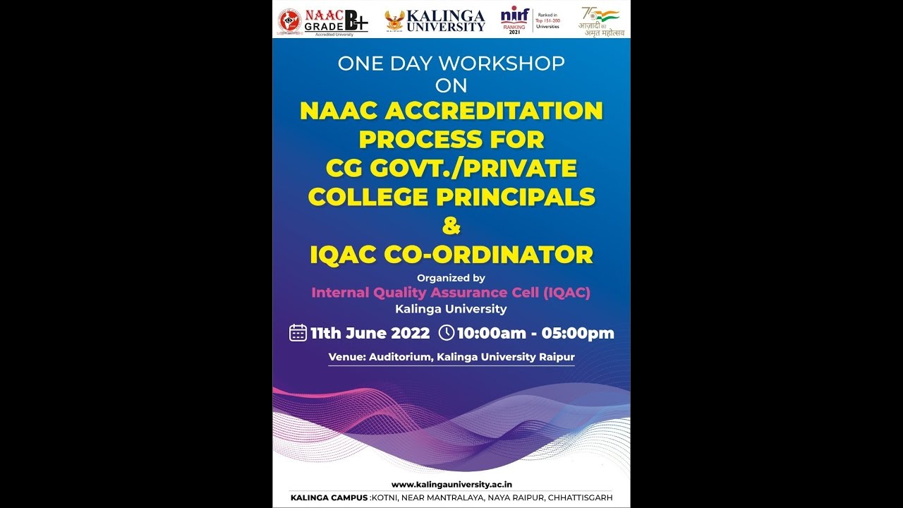 One Day Workshop On The Naac Accreditation Process Youtube