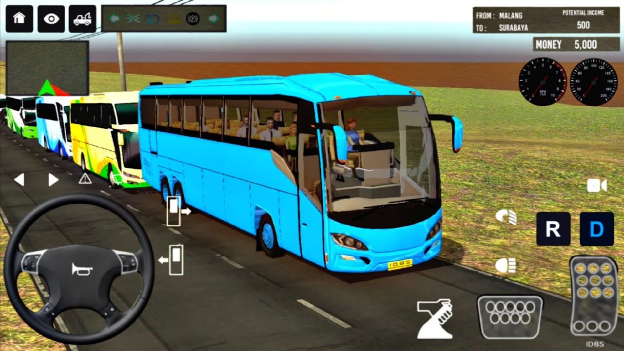 Euro Coach Bus Realistic Driving In Simulator Game Indonesia Bus