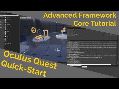 Oculus Quest Quick Start Advanced Framework Core Tutorial Youtube