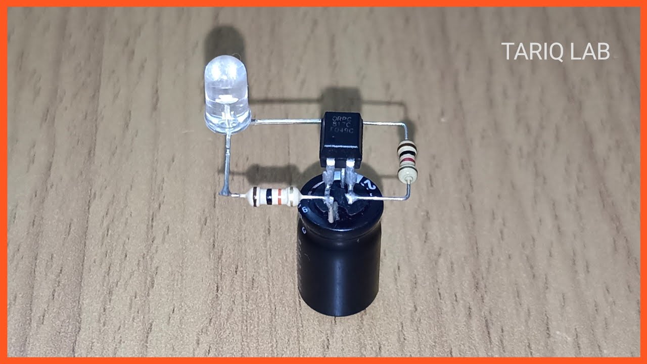 Led Flasher Circuit With Optocoupler Youtube