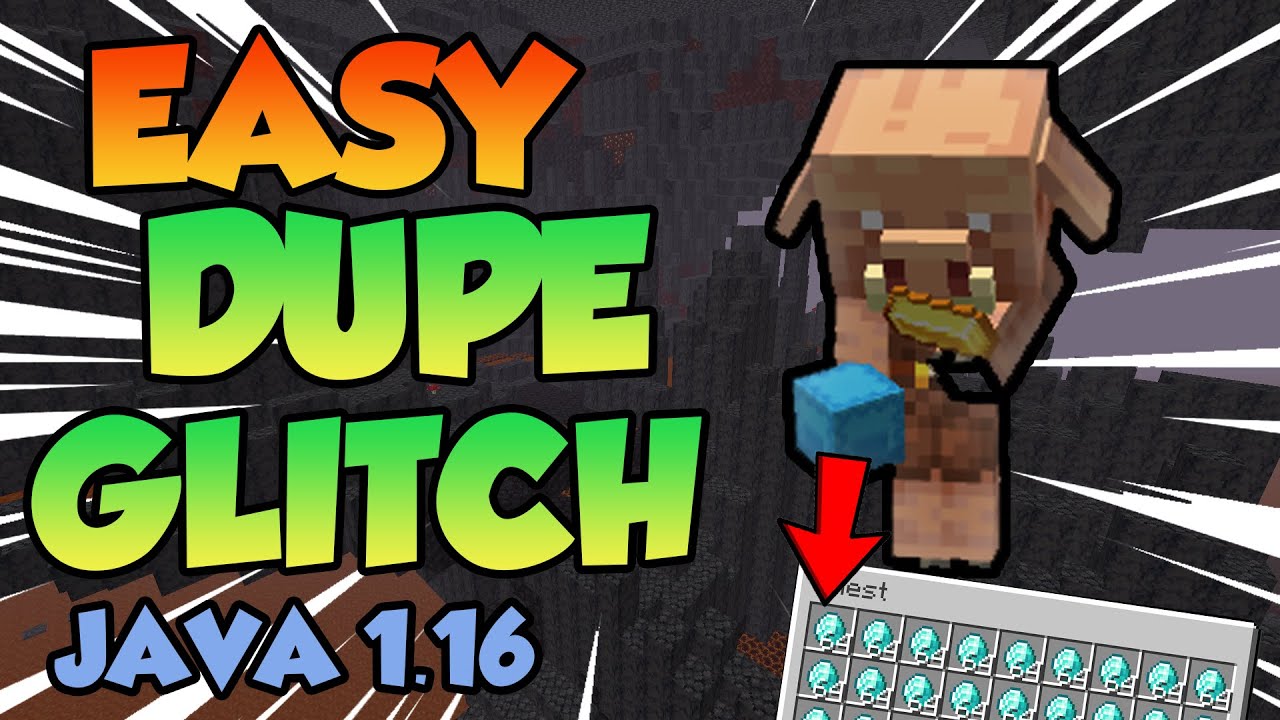 Dupe Glitch For Minecraft Java 1 16 Dupe Any Item Java 1 16 1 1