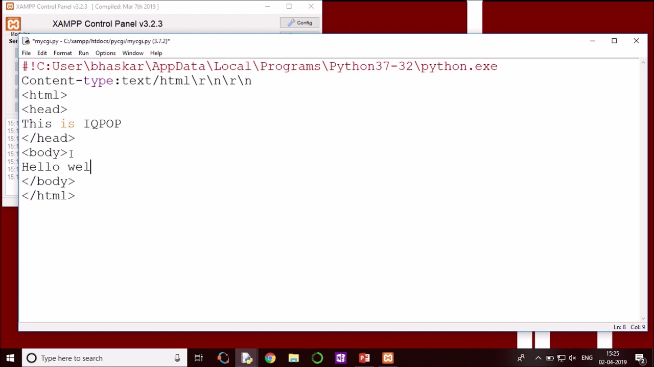 Python Cgi Program 2 A Small Python Cgi Program Youtube