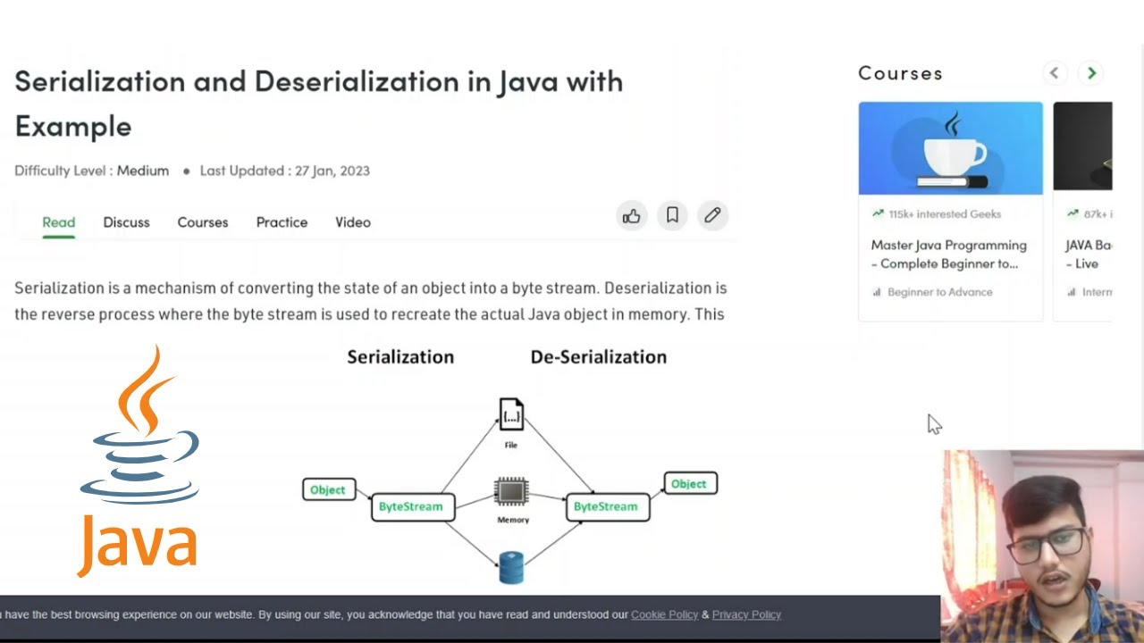 Serialization Deserialization In Java What Is Serialization Youtube