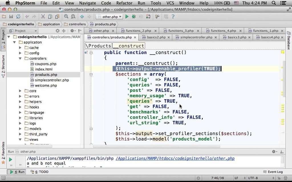 Profiling Using Codeigniter Youtube