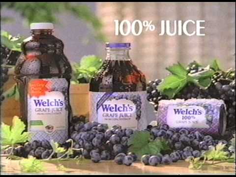 Welch S Grape Juice 1990s Commercial Youtube