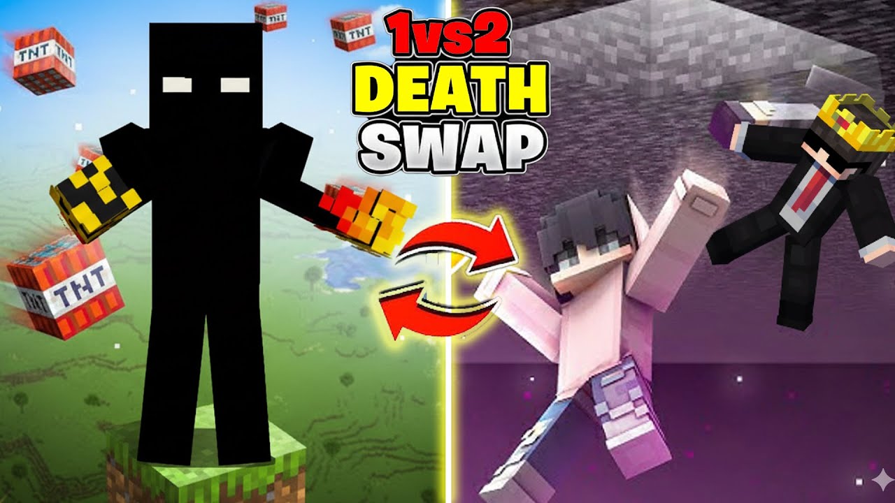1v2 Death Swap Challenge 亞 Minecraft Youtube