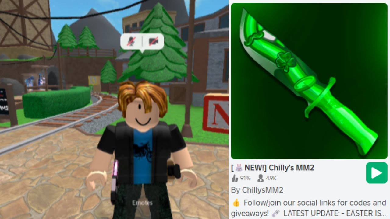 So I Tried Out Chillz Mm2 Mm2 Game Youtube