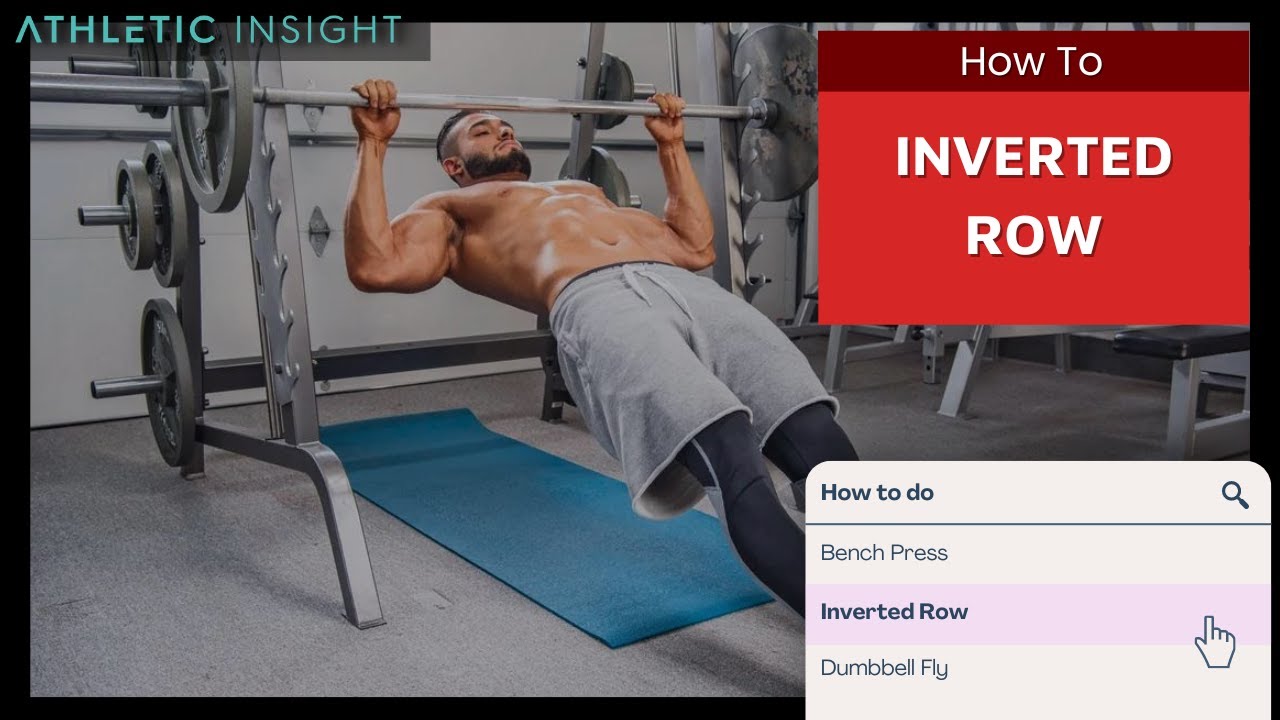 How To Do An Inverted Row With Proper Form Youtube