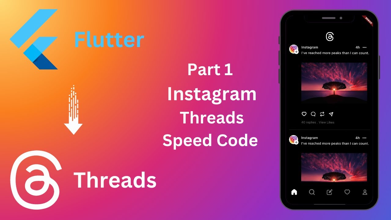 Instagram Threads Clone Flutter Ui Part 1 Speed Code Youtube