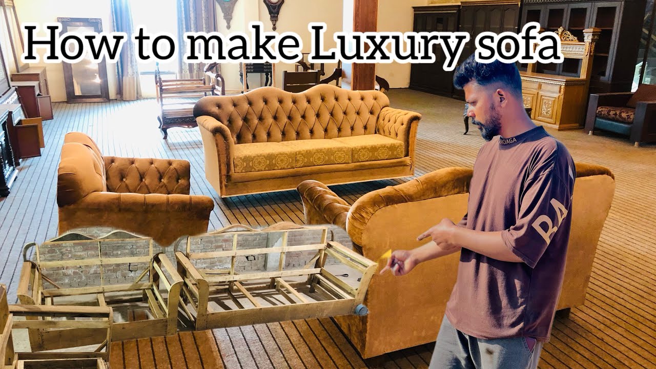 How To Make Luxury Sofa At Home Youtube