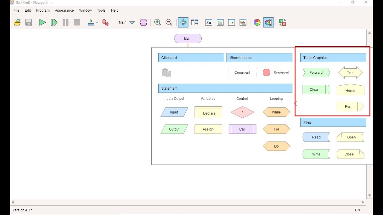 Turtle Graphic Symbols In Flowgorithm Learn Graphic Symbols Visual