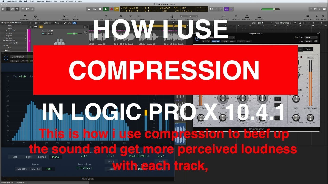 How I Use Compression In Logic Pro X 10 4 1 Youtube