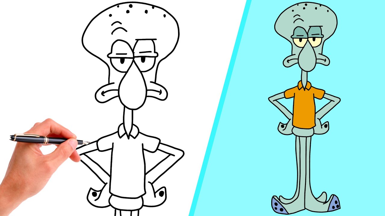 How To Draw Squidward Spongebob Squarepants Easy Step By Step – Eroppa
