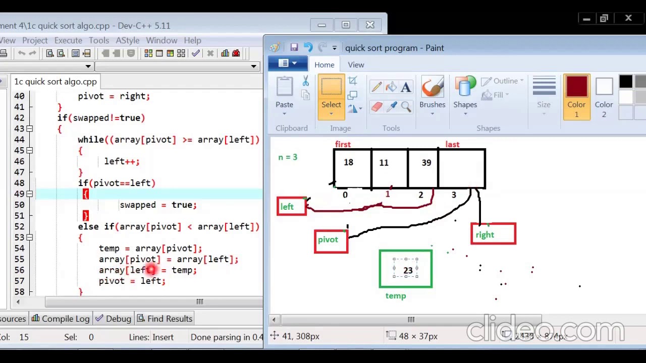 Quicksort Algorithm Youtube