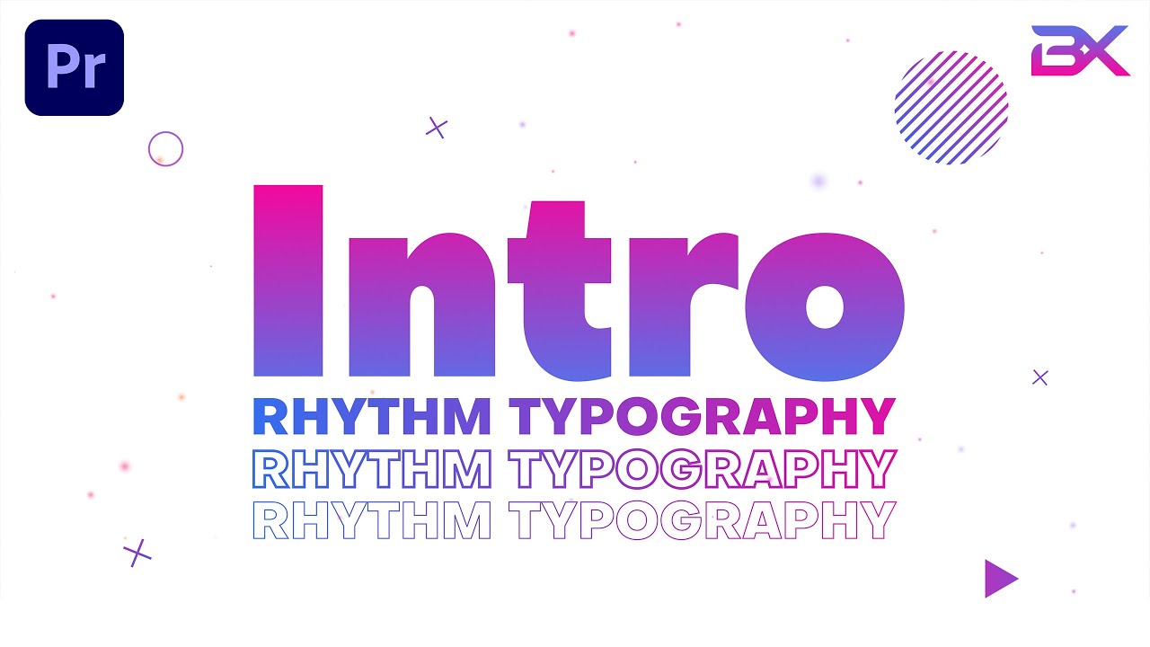 Rhythm Typography Intro Premiere Pro Template Tutorial Youtube