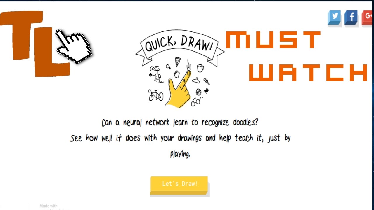 Google New Game Quick Draw Youtube