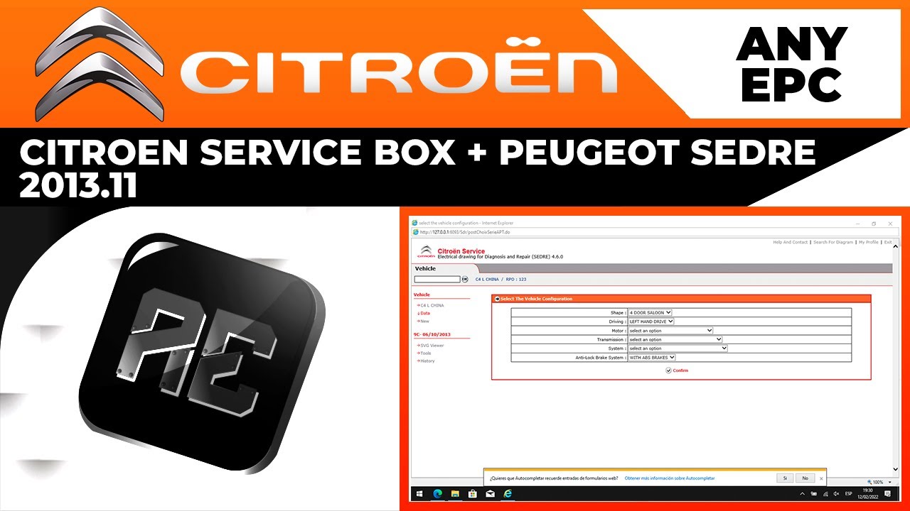 Citroen Service Box Peugeot Sedre 2013 11 Installation Youtube