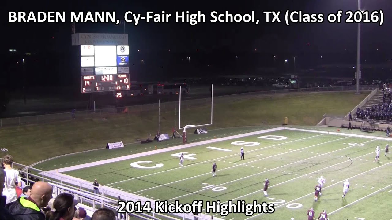 2014 Braden Mann Kickoff Highlights Thru Nov 21 Avc 1920x1080 60i Youtube