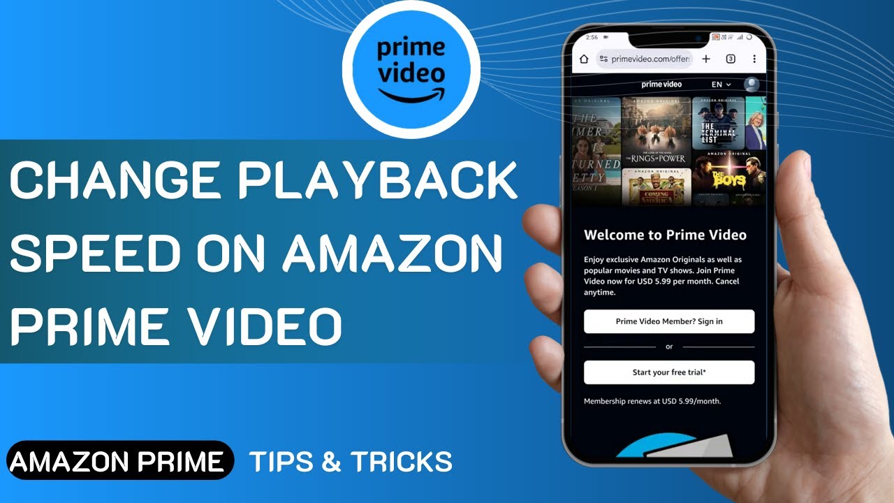 How To Change Playback Speed On Amazon Prime Video 2025 Youtube
