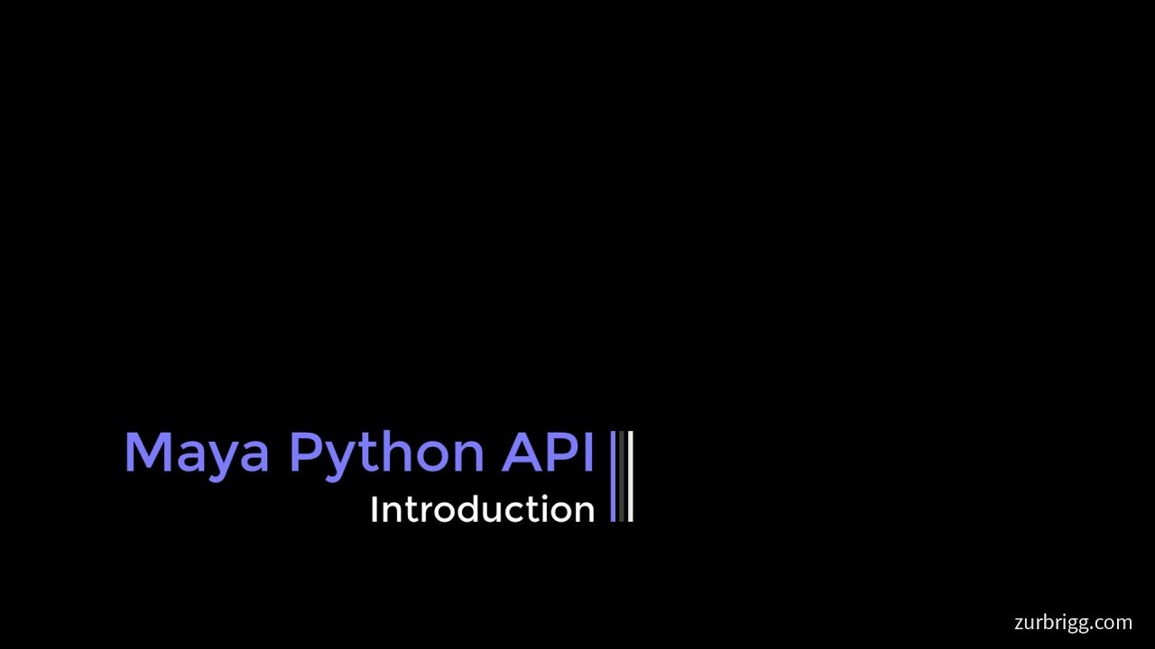 Maya Python Api Introduction Youtube