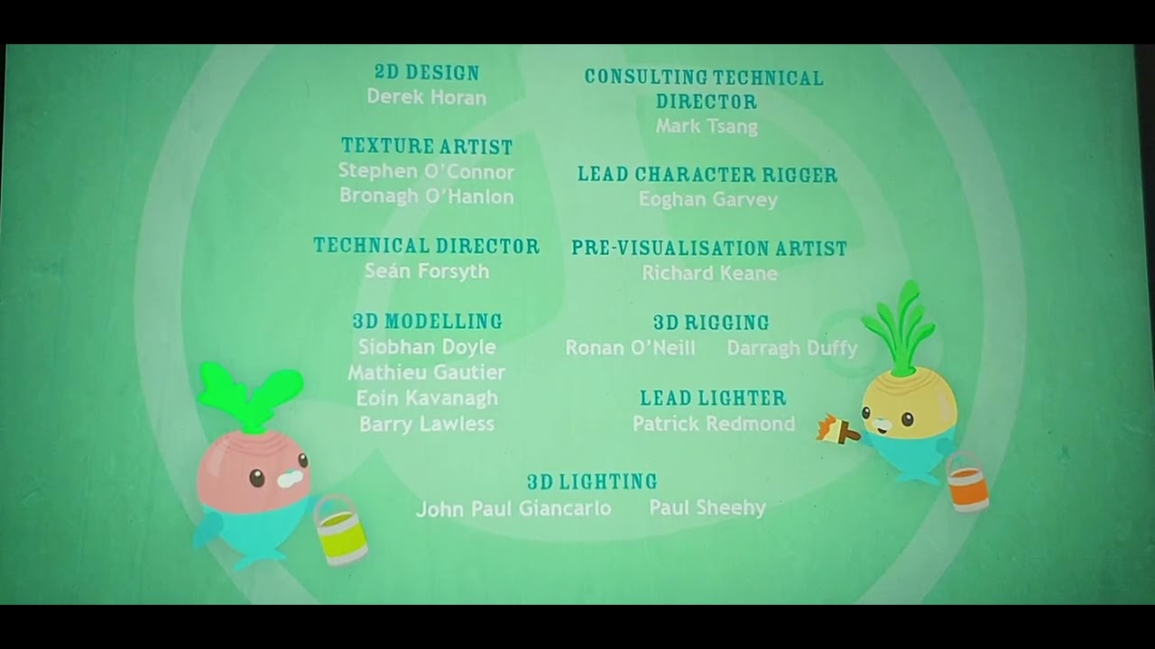Octonauts End Credits As Of Season One Youtube