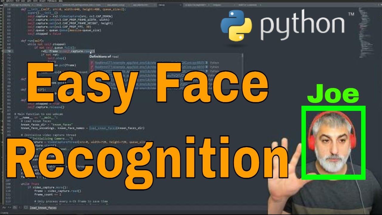 Face Recognition Python Tutorial Code Walk Through Youtube
