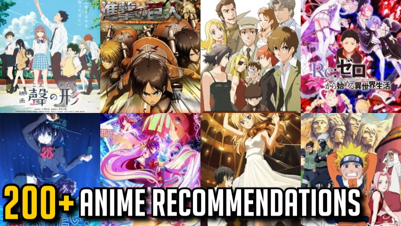 200 Anime Recommendations Youtube