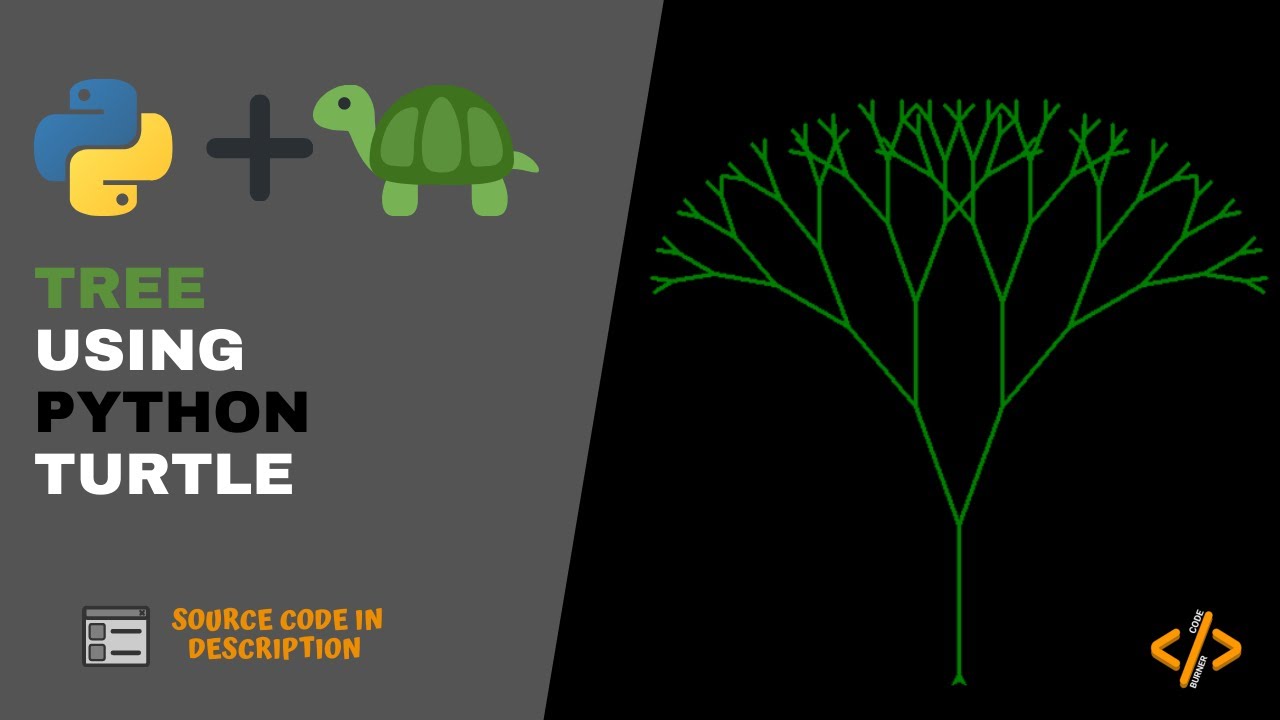 How To Make Tree Using Python Turtle Draw A Tree By Python Turtle