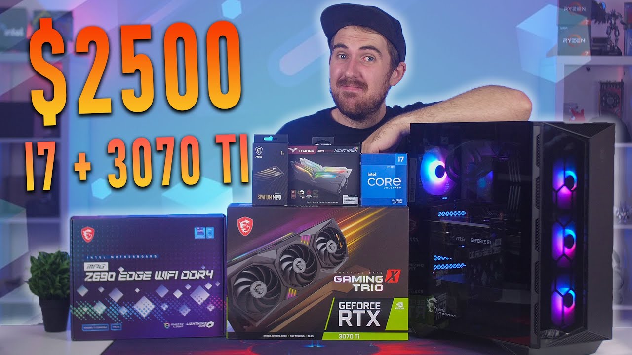 2500 12700k Rtx 3070ti Gaming Pc Build With 1080p 1440p 4k
