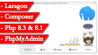 Tutorial Cara Instal Laragon Gratis Phpmyadmin Php 8 3 Composer Untuk Laravel 11 Dari Nol Iqbal ...