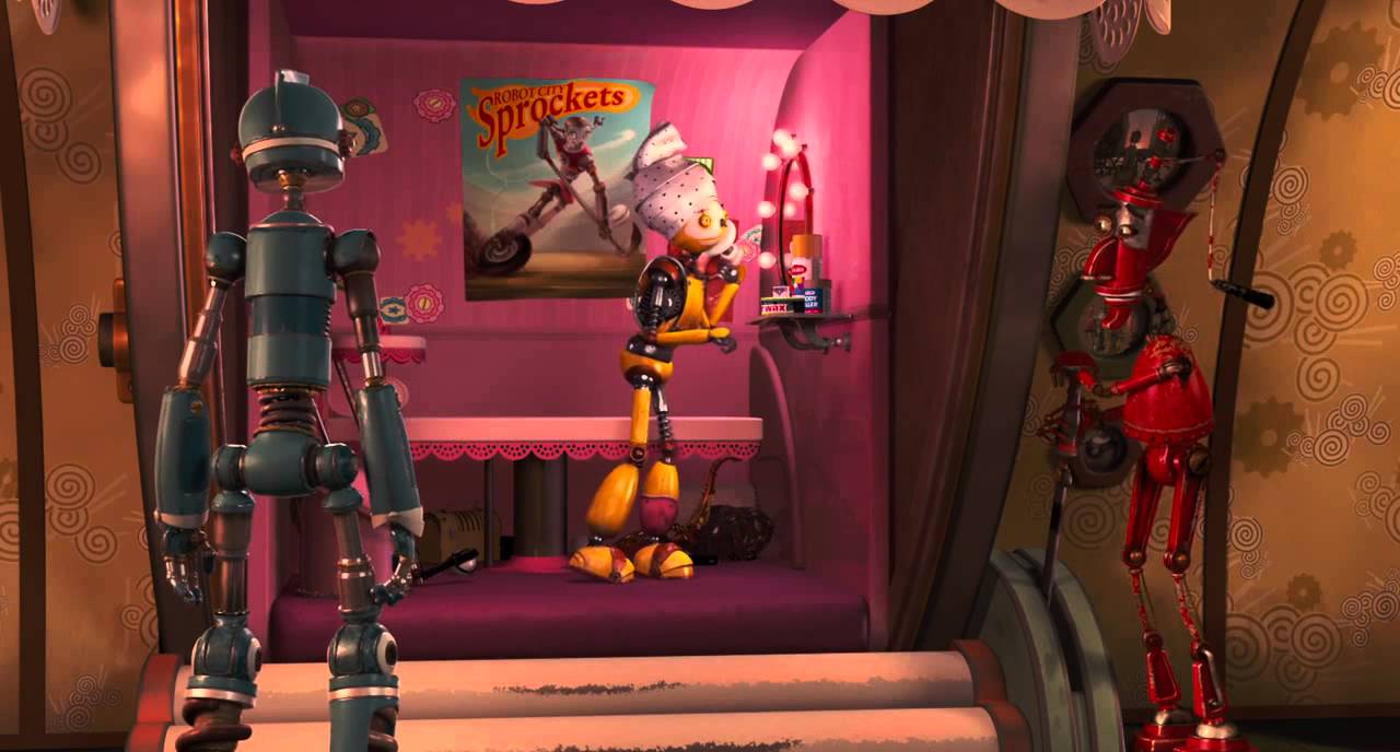Robots Meeting Aunt Fanny Rotating Rooms Youtube