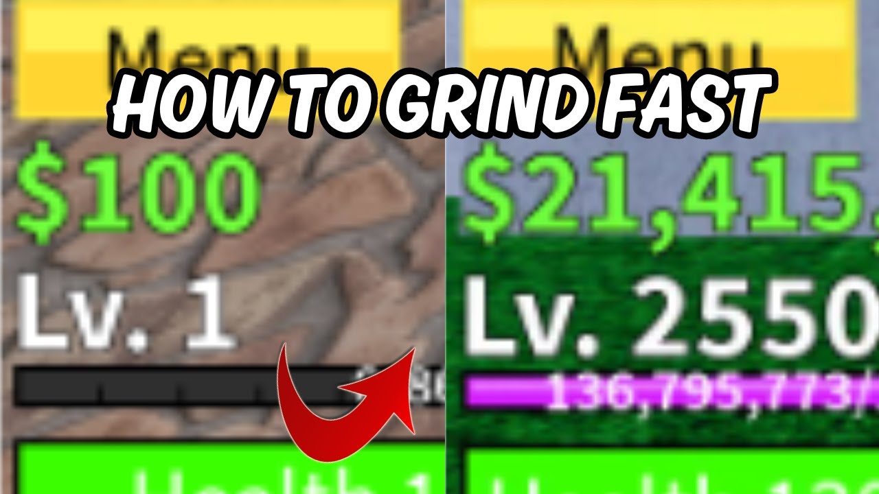 How To Grind Fast In Blox Fruits Roblox Youtube