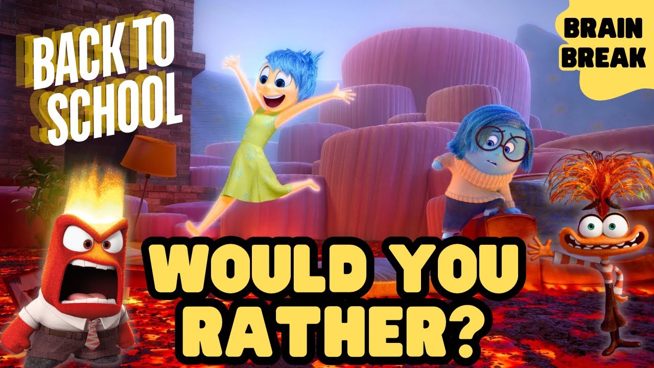 Back To School Brain Break Inside Out Would You Rather Games For
